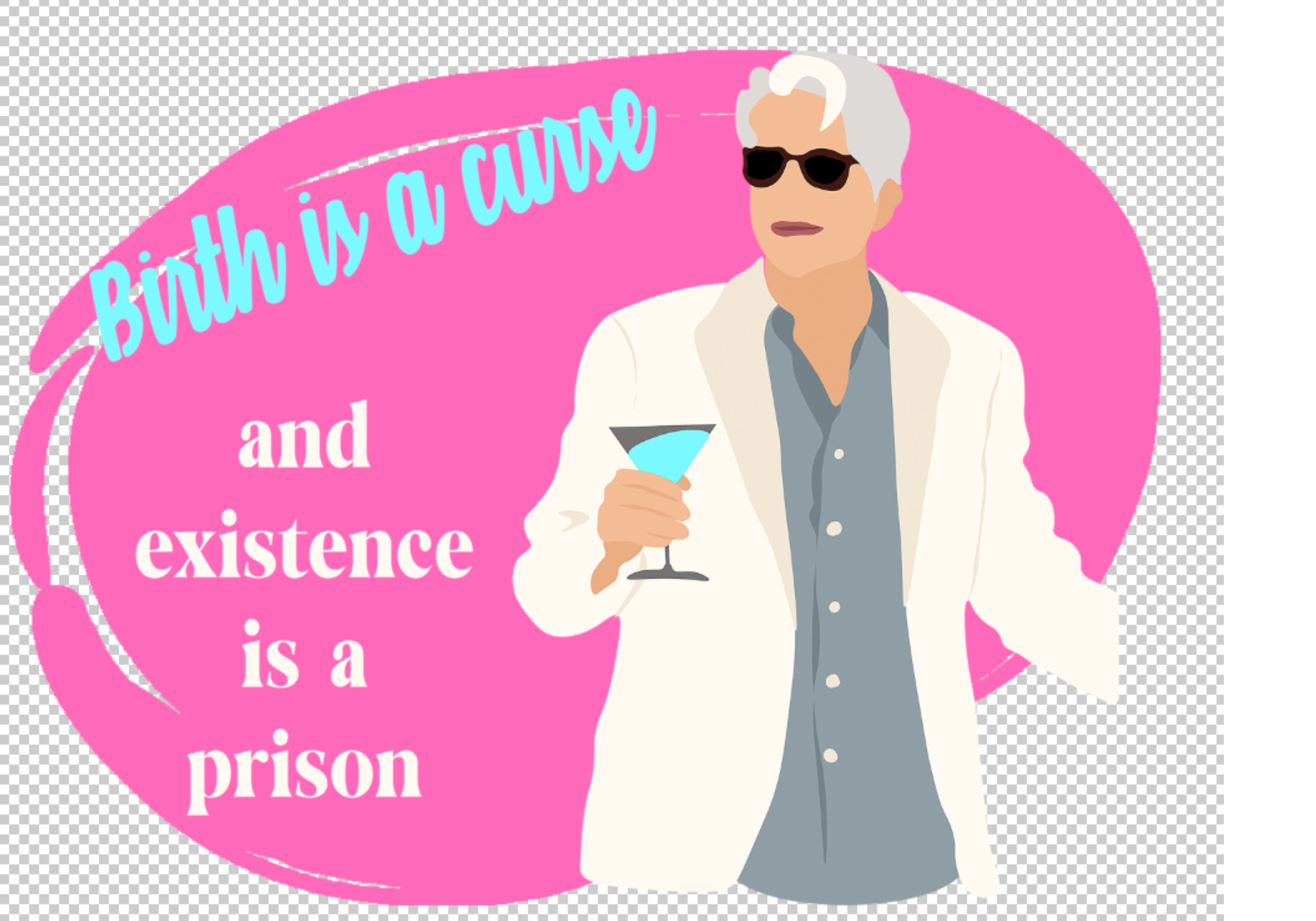 Birth is a Curse - Digital (SVG & PNG) - the Good Place - Etsy