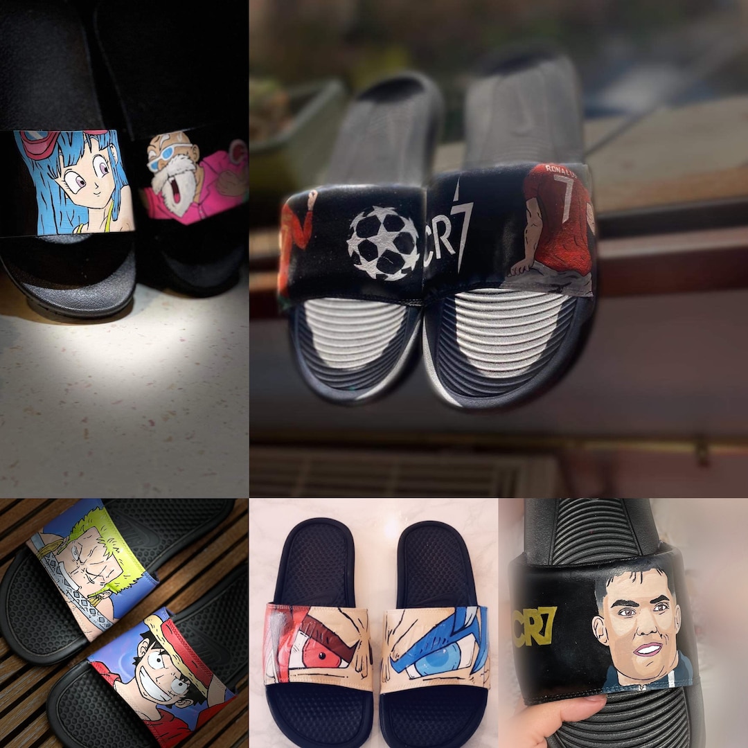 Customizable NIKE Slide MANGA FOOT - Etsy