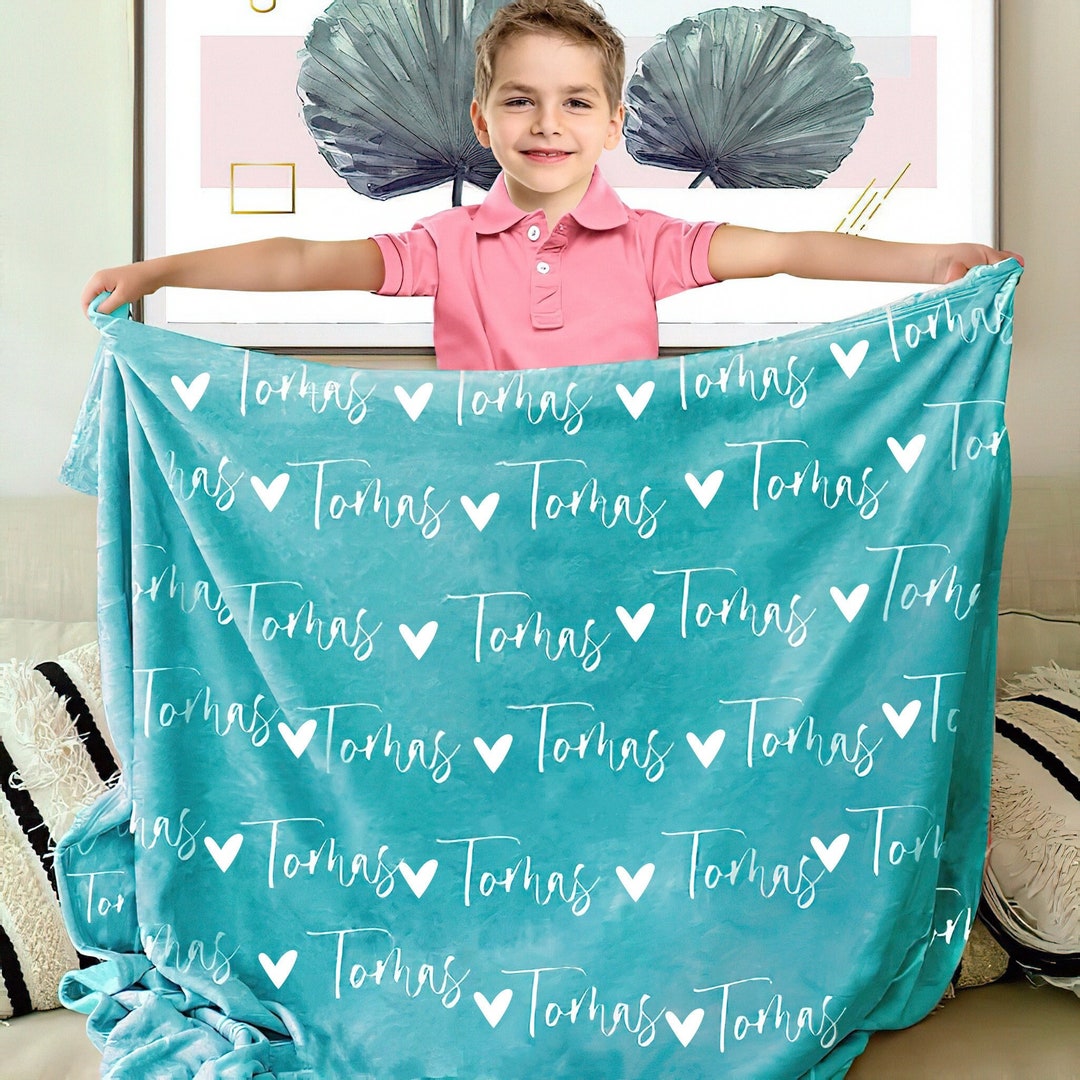 Personalized Custom Blanket, Baby Girl Blanket, Name Blanket, Girl ...