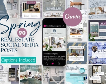 March Social Media Posts With Captions Real Estate Agent Social Media ...