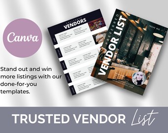 Vendor Service List - Etsy