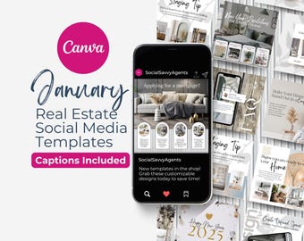 January Real Estate Agent Social Media Posts With Captions | Real ...