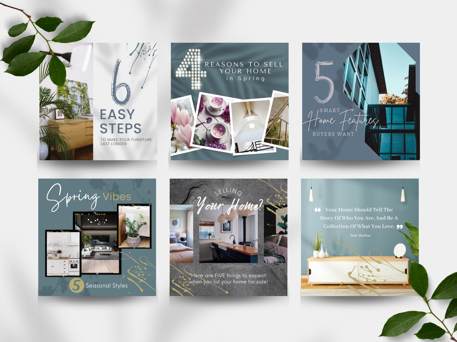 March Real Estate Agent Social Media Posts With Captions | Real Estate ...