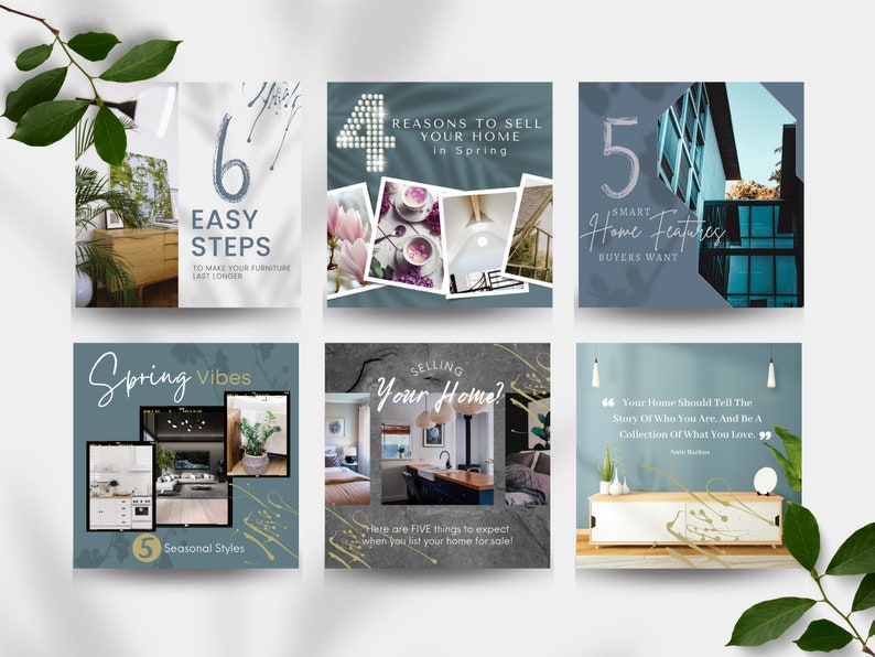 March Real Estate Agent Social Media Posts With Captions | Real Estate ...