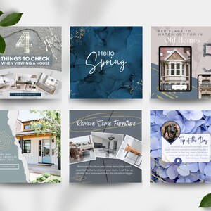 March Real Estate Agent Social Media Posts With Captions | Real Estate ...