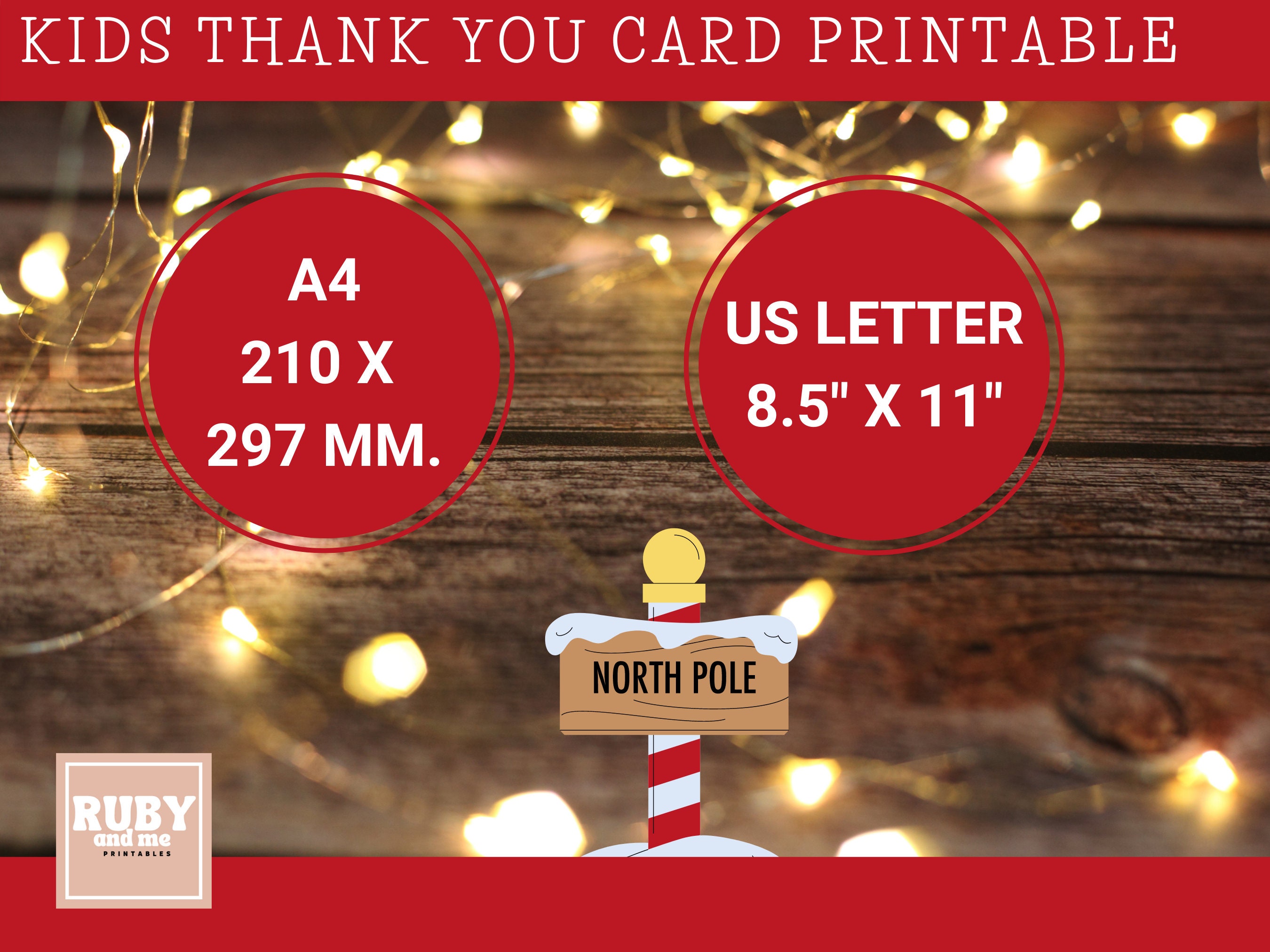 Printable Thank You Notes, Christmas Thank You Notes, Fill in the Blank ...