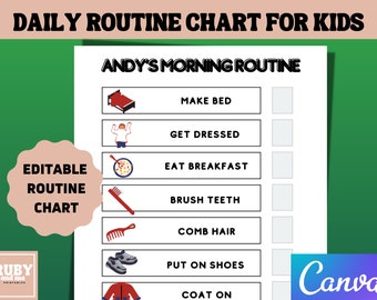 Editable Monsters Homeschool Schedule Monster Daily Routine - Etsy