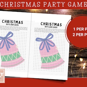 Dots and Boxes Printable Game Printable Christmas Game Dot - Etsy UK