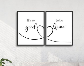 It's so Good to Be Home Printable Set of 2entryway - Etsy UK