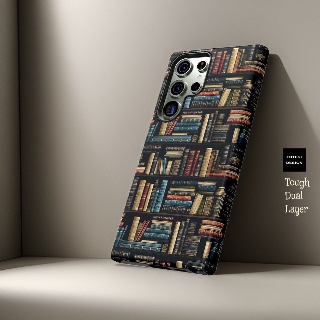 Book Lover Reader Bookshelf Aesthetic Phone Case Samsung S23 S22 S21 ...