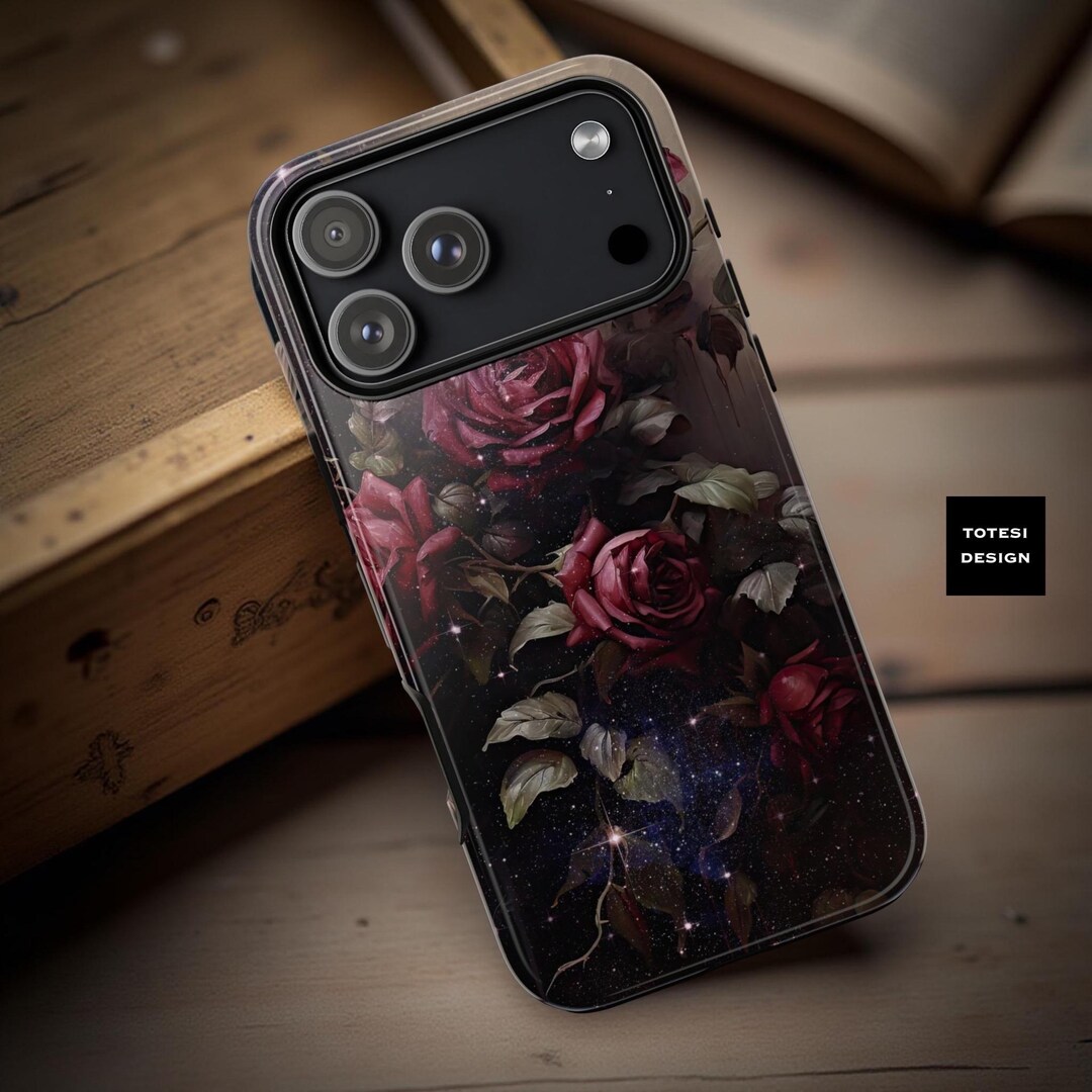 Dark Floral Roses Phone Case: Gothic Protective Style - Etsy