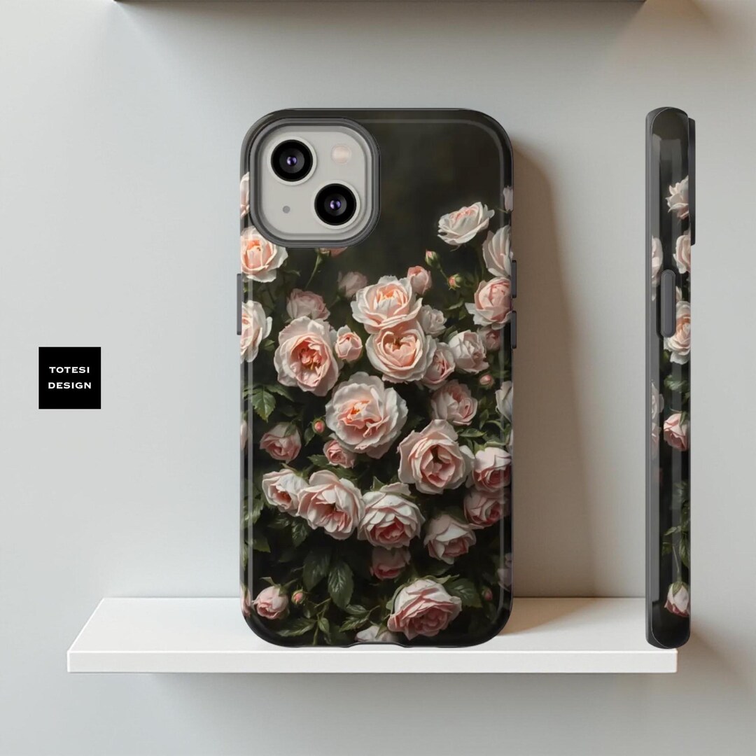 Phone Cases, Roses Dark Romance Art Protective Covers, Glossy or Matte ...