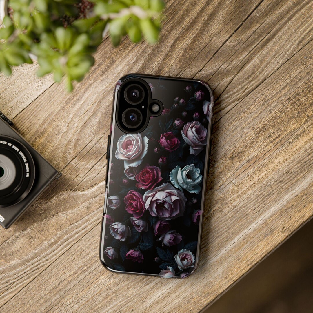 Dark Vintage Roses Phone Case | Floral iPhone Case - Etsy