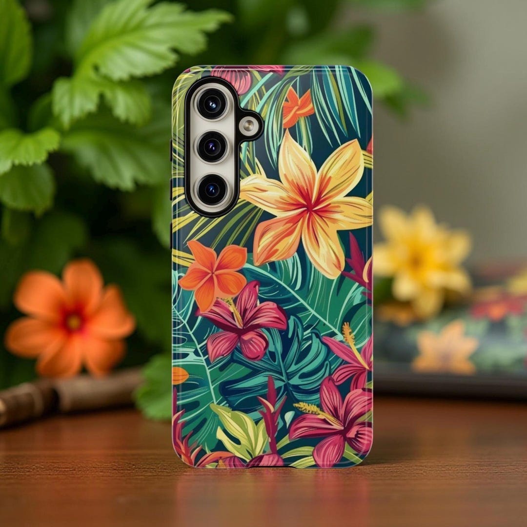 Phone Cases, Summer Tropical Beach Retro Colorful Design, Matte or ...