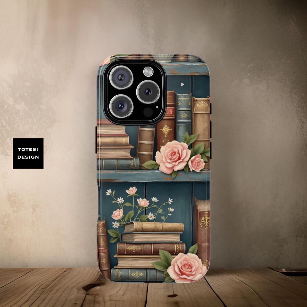 Cute Library Books Floral Bookish Book Nerd iPhone Samsung, Google ...