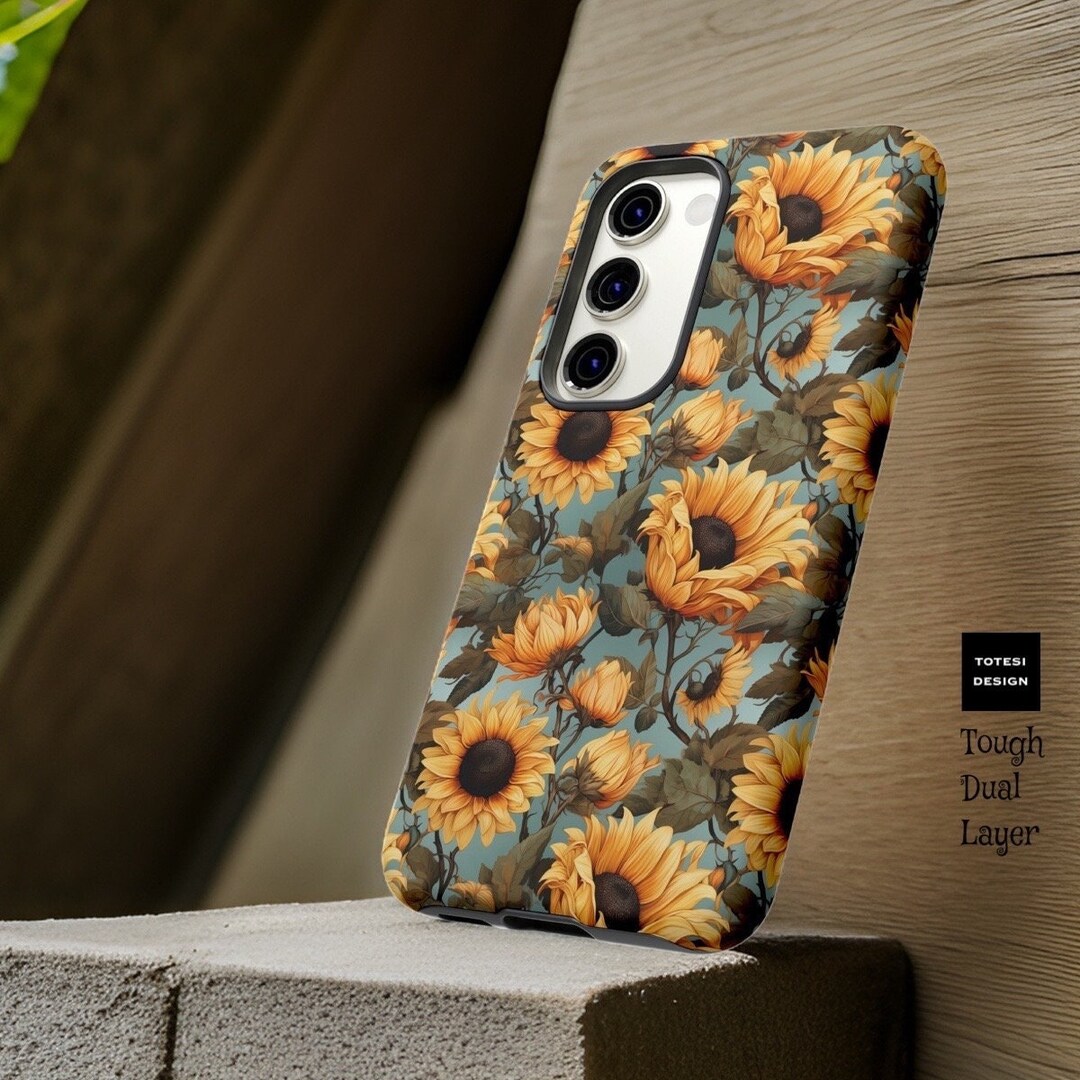 Sunflowers Vintage Floral Tough Phone Cases |samsung S21, S22, Plus ...