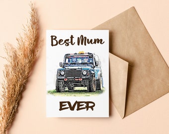 Land Rover Defender Birthday Card - Etsy UK