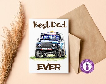 Land Rover Defender Birthday Card - Etsy UK