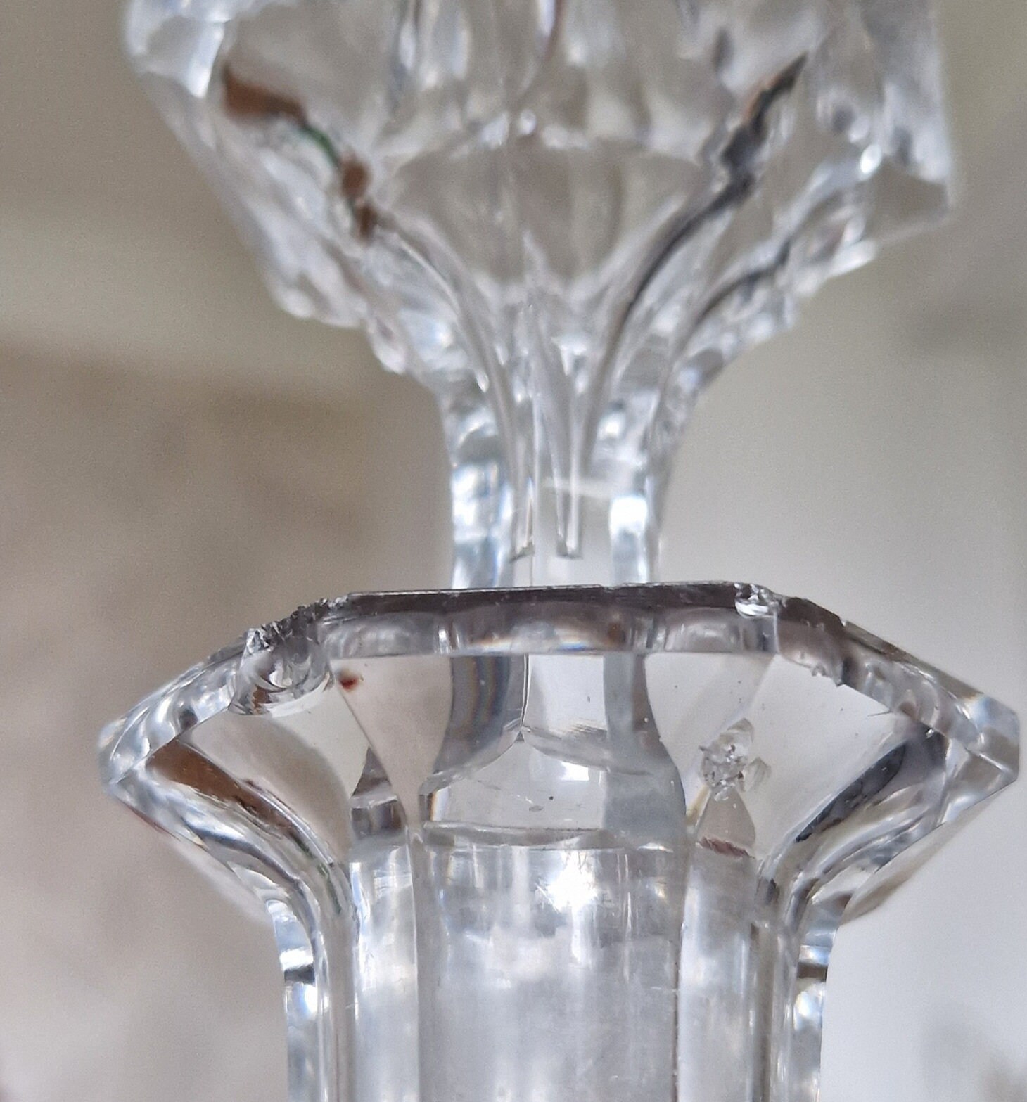 Val Saint Lambert Metternich Pattern Decanters Antique Circa 1850 ...