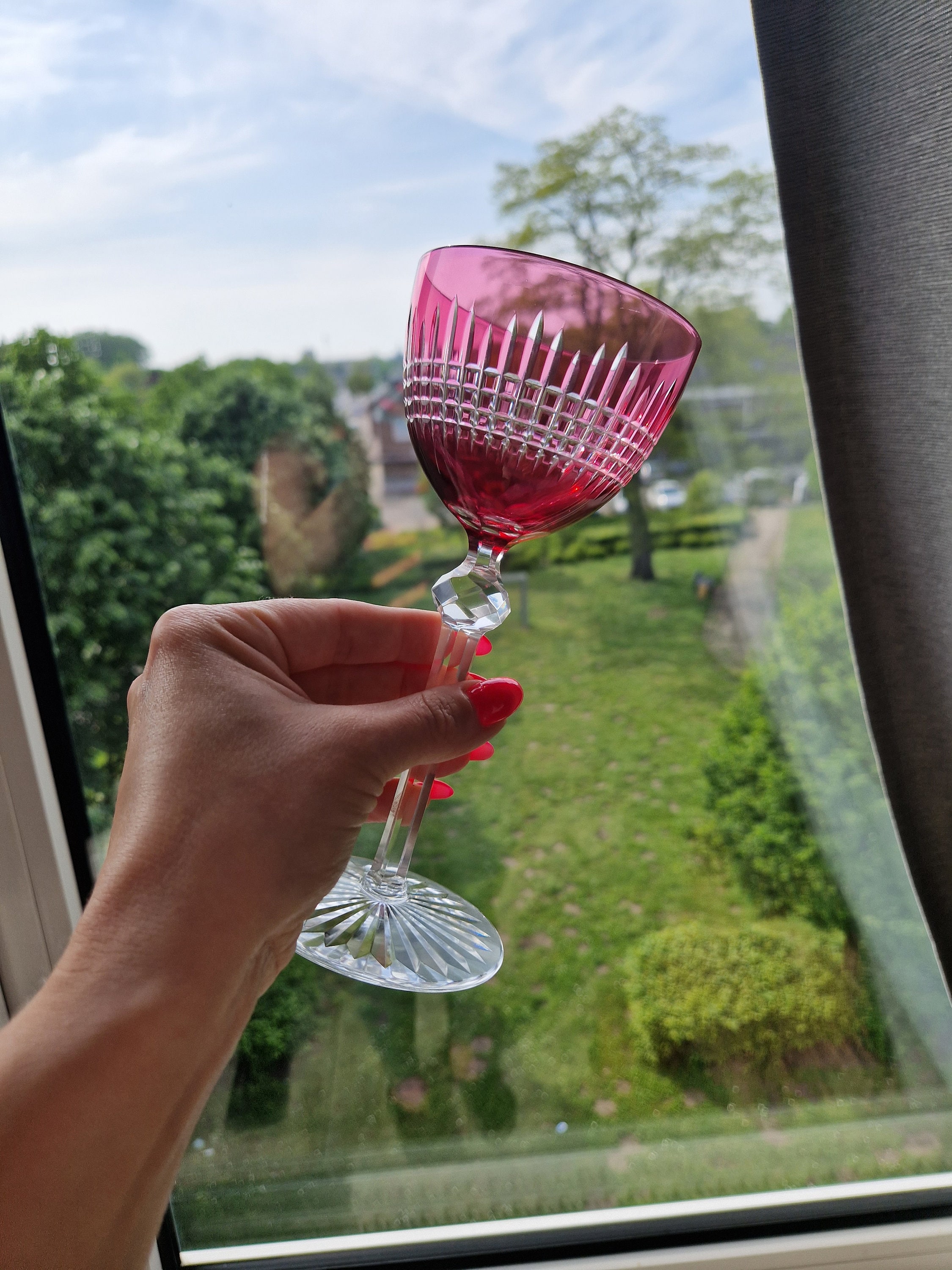 Rare French Baccarat Dombasle 19th Antique Wine Glass Crystal - Etsy