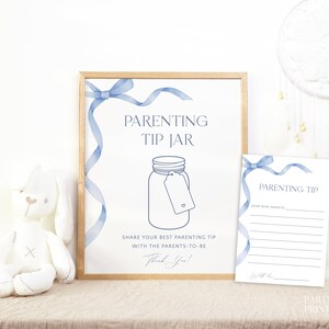 Editable Blue Bow Baby Shower Game Bundle, Dusty Blue Ribbon Game ...