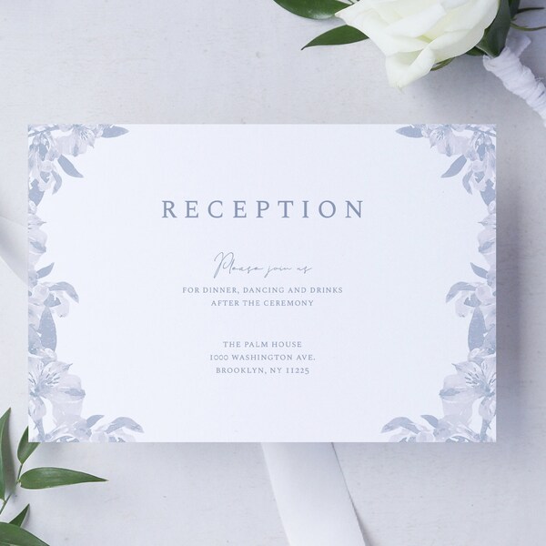 Reception Card - Etsy