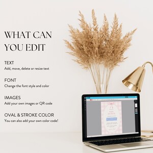 Editable Pink Preppy Gingham Baby Shower Invitation Template, Gingham ...