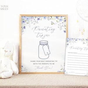 Editable Baby Boy in Bloom Shower Game Bundle, Blue Floral Game ...