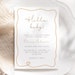 Editable Hello Baby Invitation Template, Gender Neutral Baby Shower ...