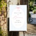 Editable Pink & Blue Preppy Gingham Baby Shower Welcome Sign Template ...