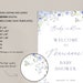 Blue Baby in Bloom Baby Shower Welcome Sign Template, Printable Blue Floral Baby Welcome Sign ...