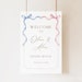 Editable Gender Reveal Welcome Sign Template, Pink Blue Bow Gender ...