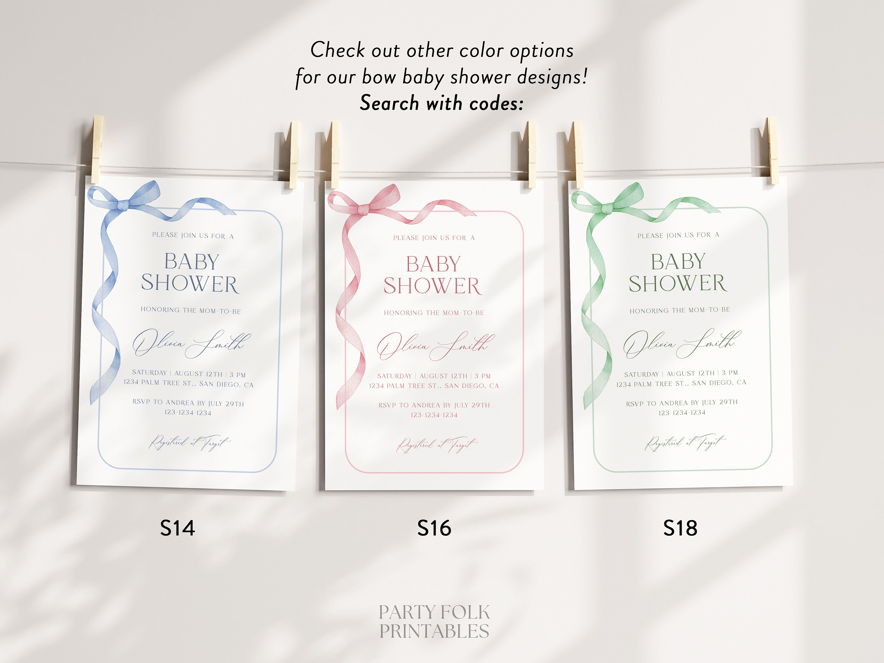 Editable Hot Pink Bow Buffet Card Template Bright Pink Food - Etsy