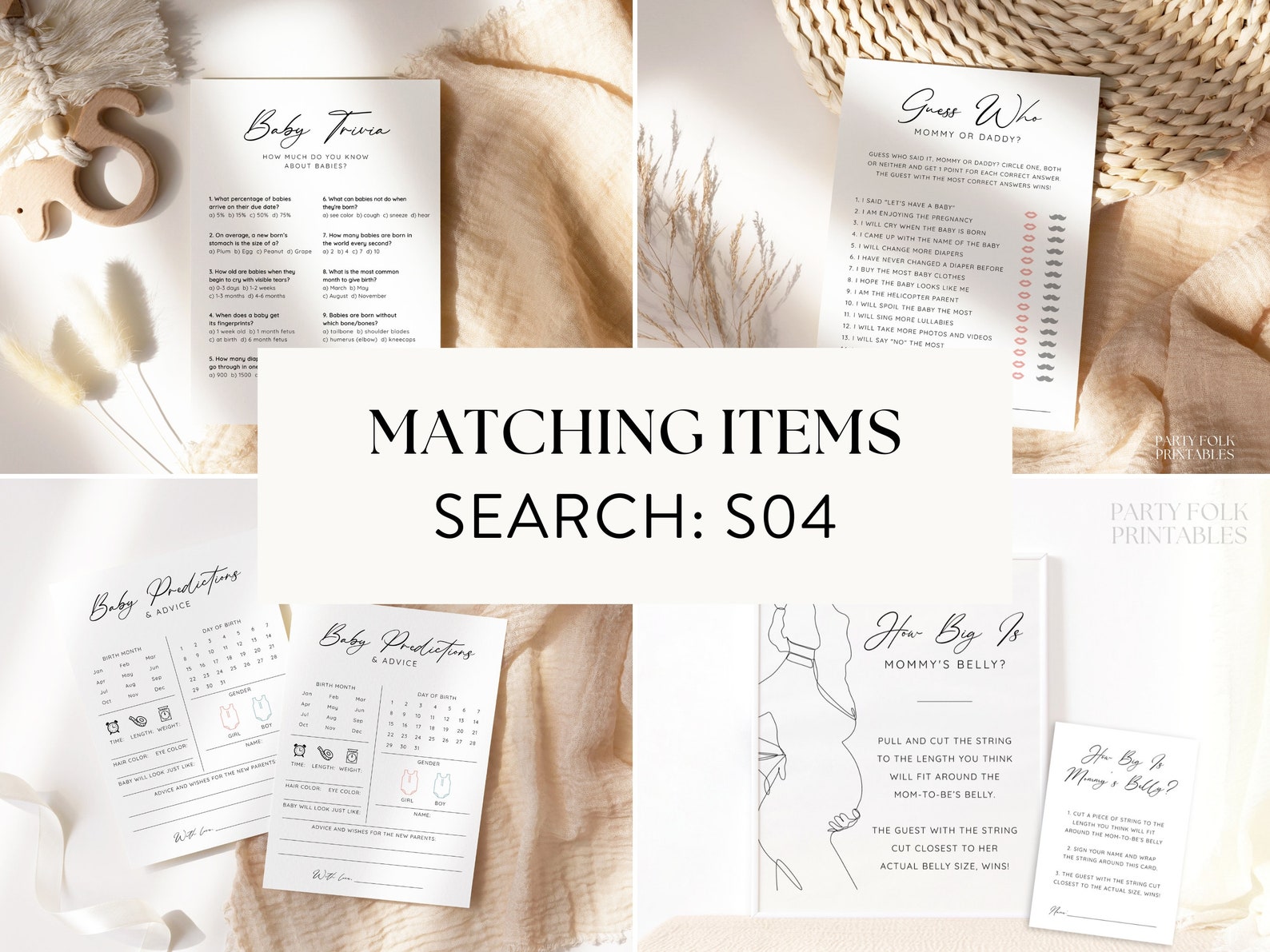 Editable Minimalist Baby Shower True or False, Modern Oh Baby True or ...