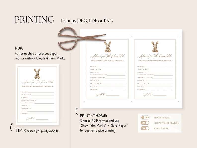 Editable Bunny Baby Shower Game Bundle, Bunny Game Template, Minimalist ...