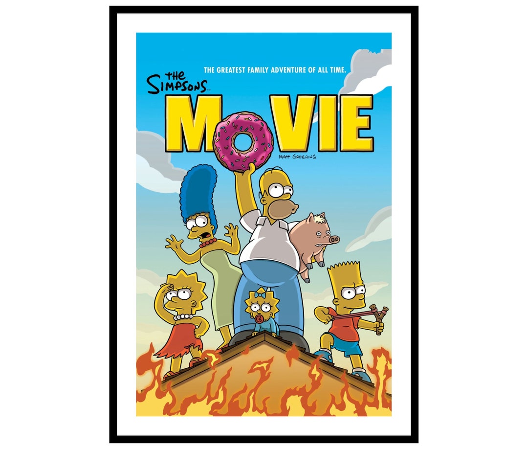 The Simpsons Movie Poster Print - Etsy