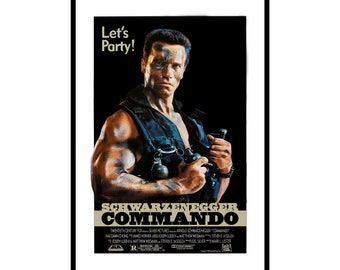 Commando Poster - Etsy