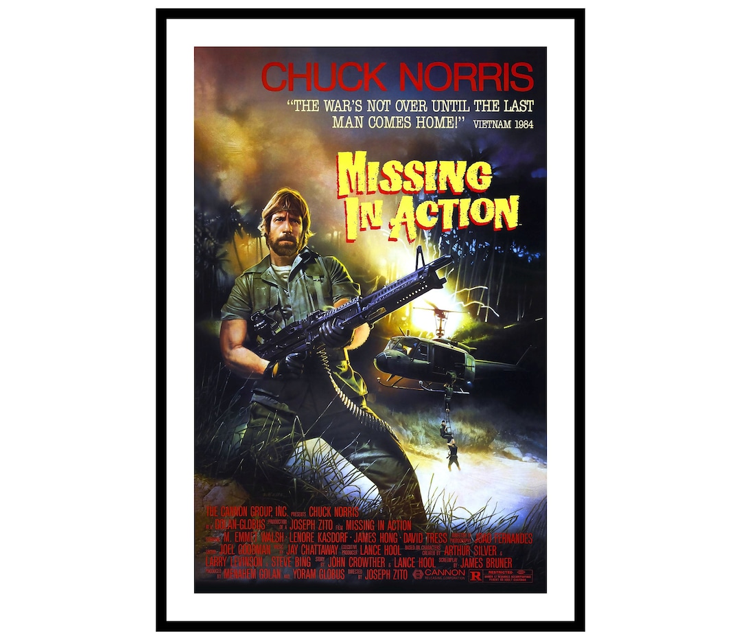 Chuck Norris Missing in Action Movie Poster Print - Etsy
