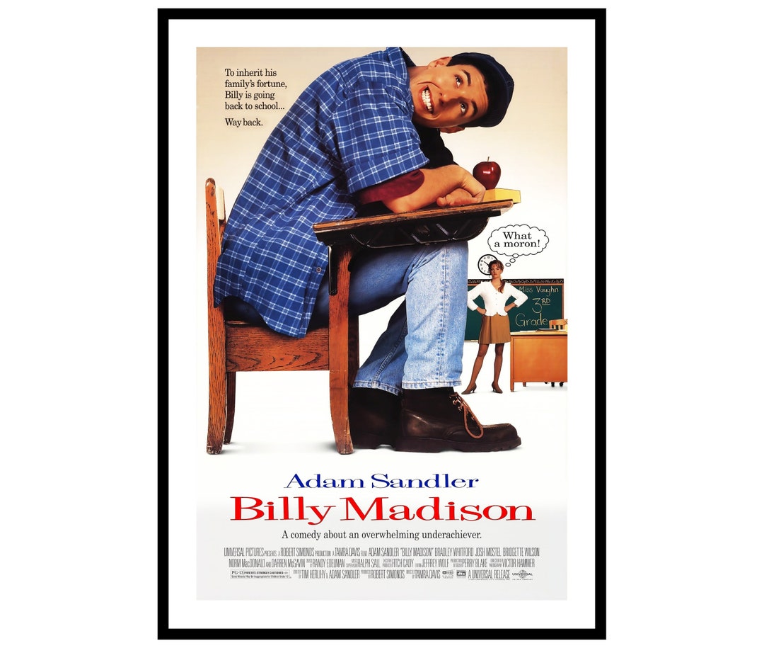 Billy Madison Movie Poster Print - Etsy Australia