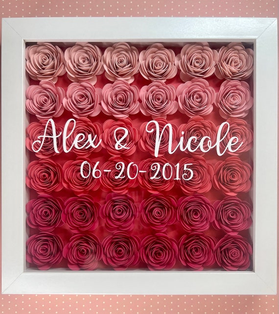 8x8-shadow-box-paper-flower-shadow-box-custom-flower-shadow-etsy