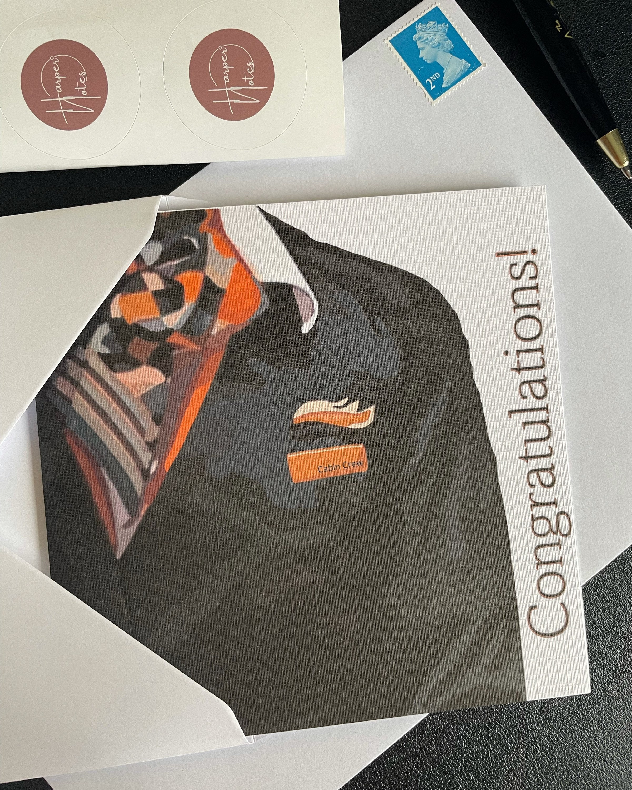 Easyjet Card Aviation Gift Uniform Cabin Crew Pilot New Job ...