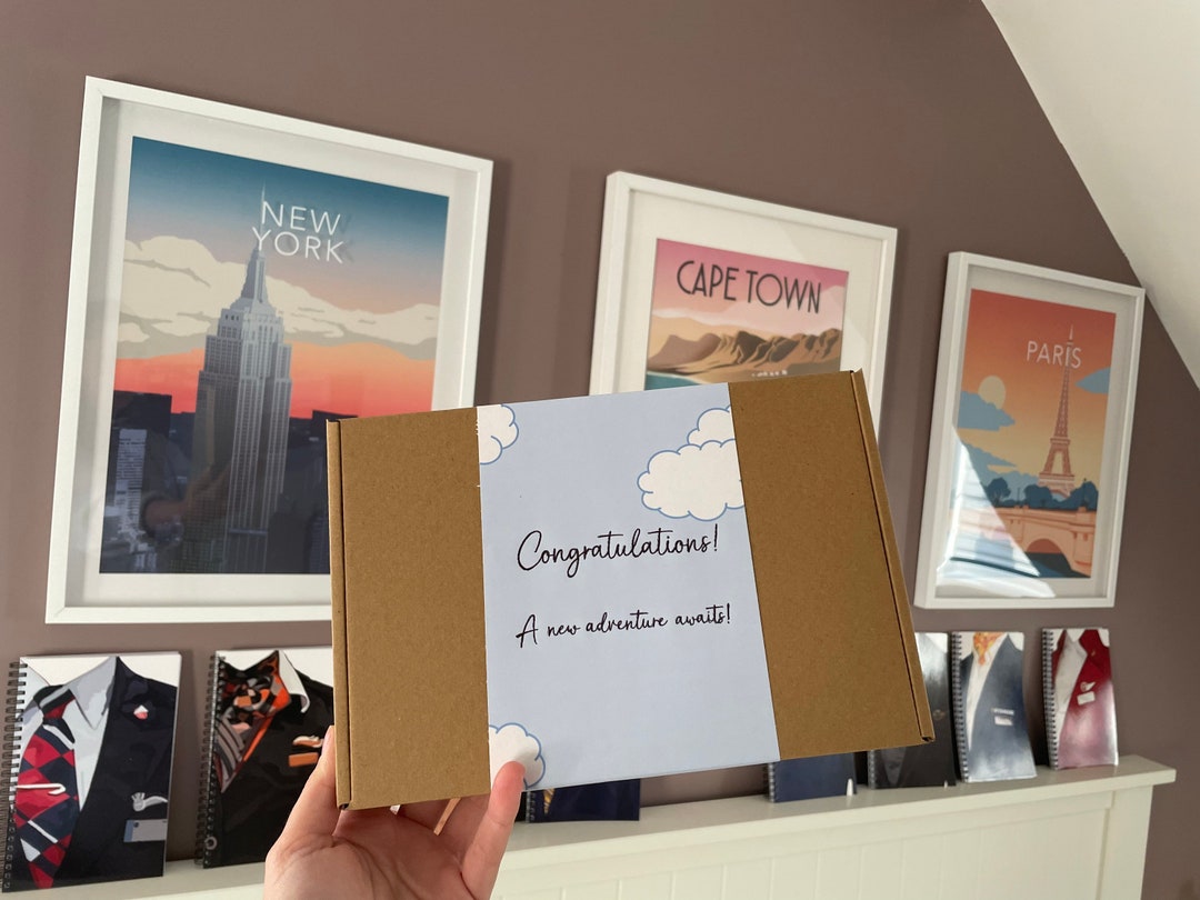 Cabin Crew 4 Piece Gift Box Airline Notebook Luggage Tag Pilot New ...