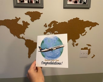 Jet2 Airline Card Aviation Gift Aircraft Cabin Crew Pilot New Job ...