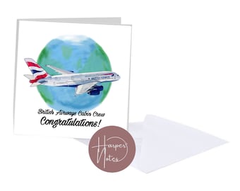 Jet2 Airline Card Aviation Gift Aircraft Cabin Crew Pilot New Job ...