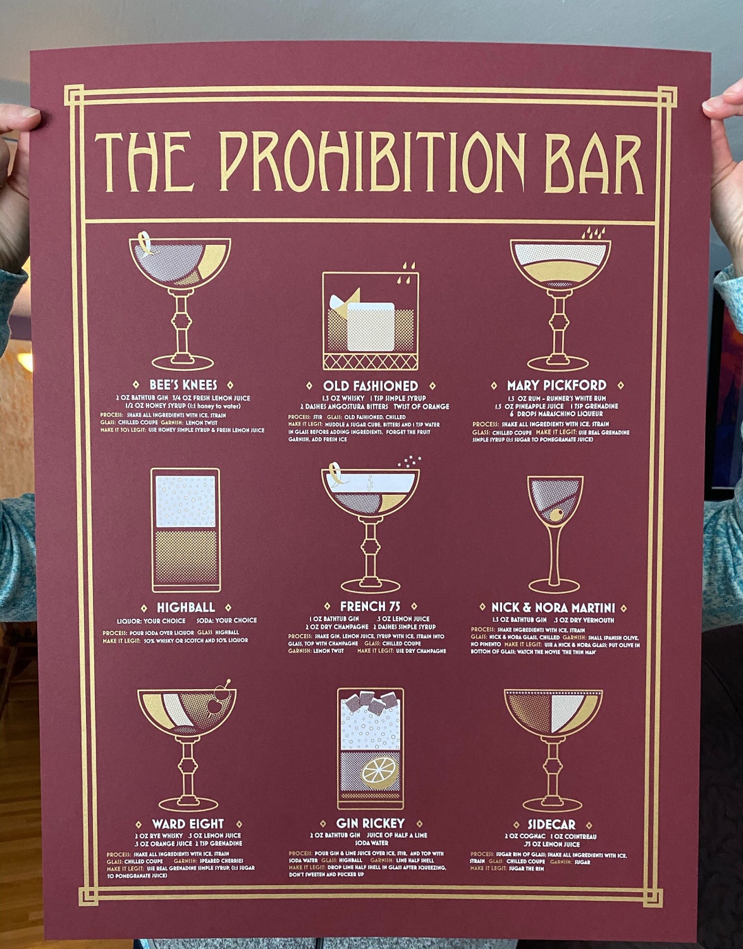 Prohibition Bar Screen Print- Limited Edition! - Etsy