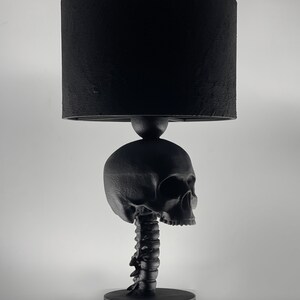 Skull Table Lamp, Decorative Lamp, Bedside Table Light, Skull Spine ...