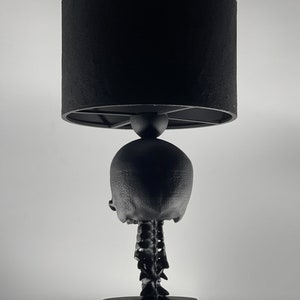 Skull Table Lamp, Decorative Lamp, Bedside Table Light, Skull Spine ...