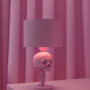 Skull Table Lamp Decorative Lamp Bedside Table Light Skull - Etsy
