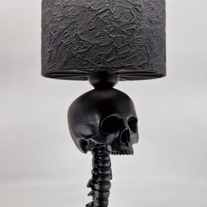 Skull Table Lamp, Decorative Lamp, Bedside Table Light, Skull Spine ...