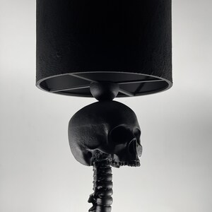 Skull Table Lamp, Decorative Lamp, Bedside Table Light, Skull Spine ...